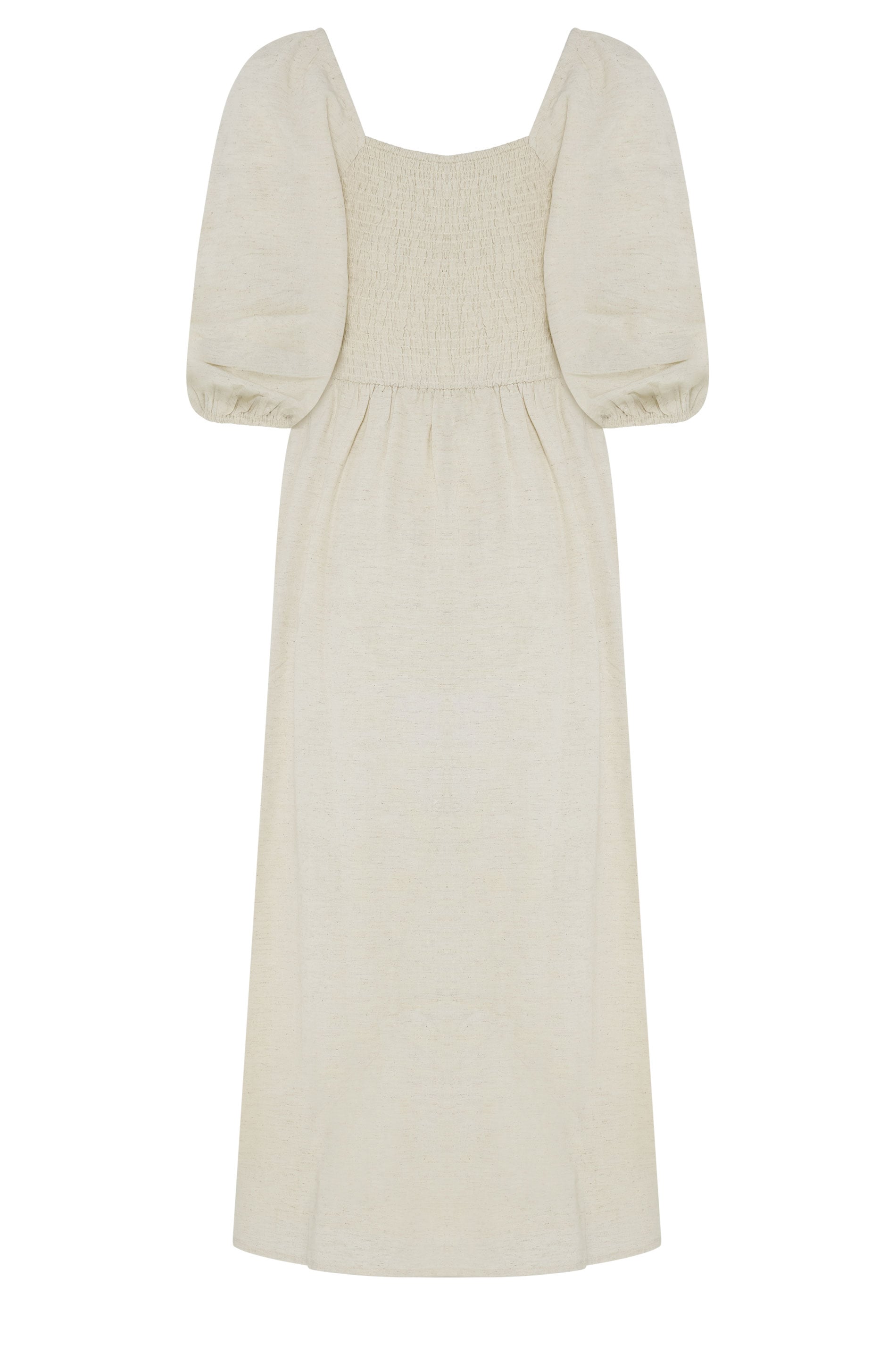 M&Co Petite Neutral Short Sleeve Embroidered Trim Maxi Dress | M&Co
