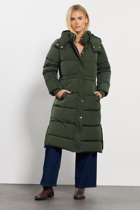 M&Co Petite Green Padded Midi Coat | M&Co
