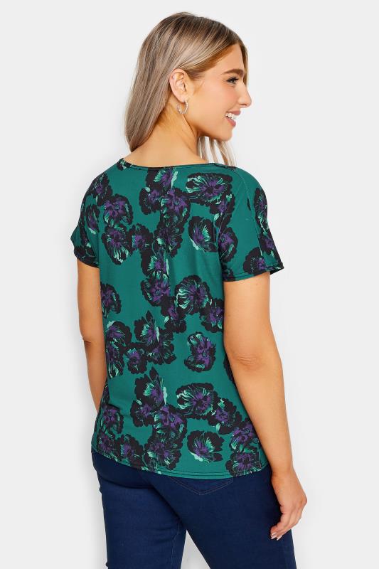 M&Co Green Floral Print Cowl Neck Top | M&Co
