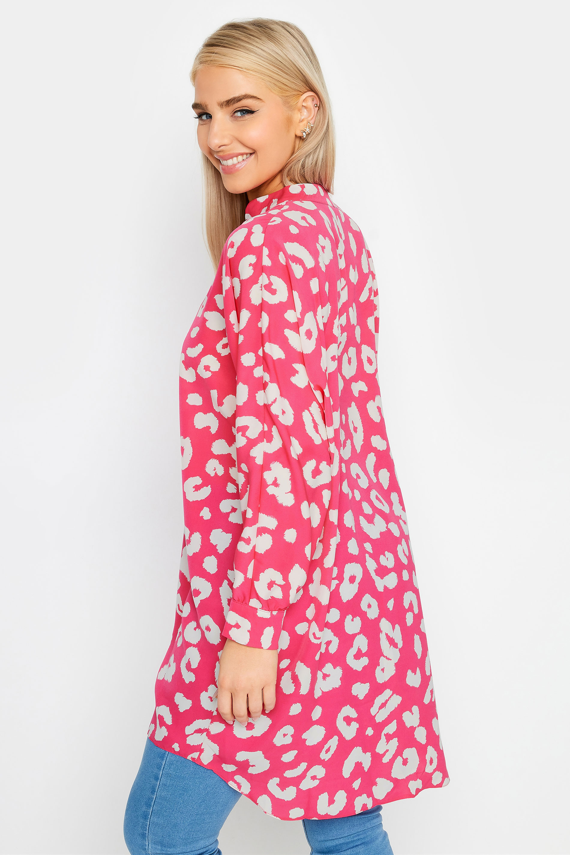 M&Co Pink Leopard Print Blouse | M&Co